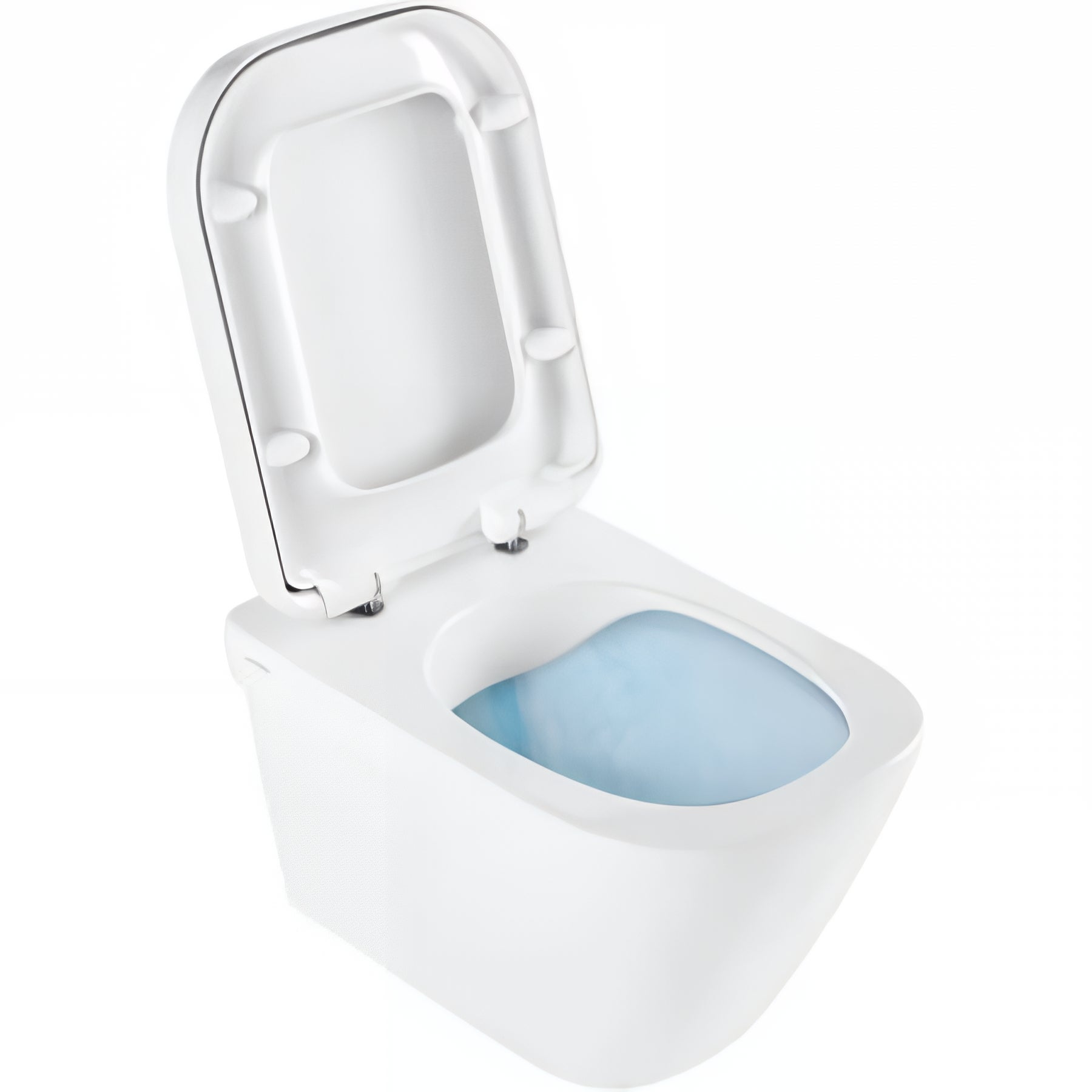 Pack WC suspendu céramique SANINDUSA Look système d'hygiène sans bride ...