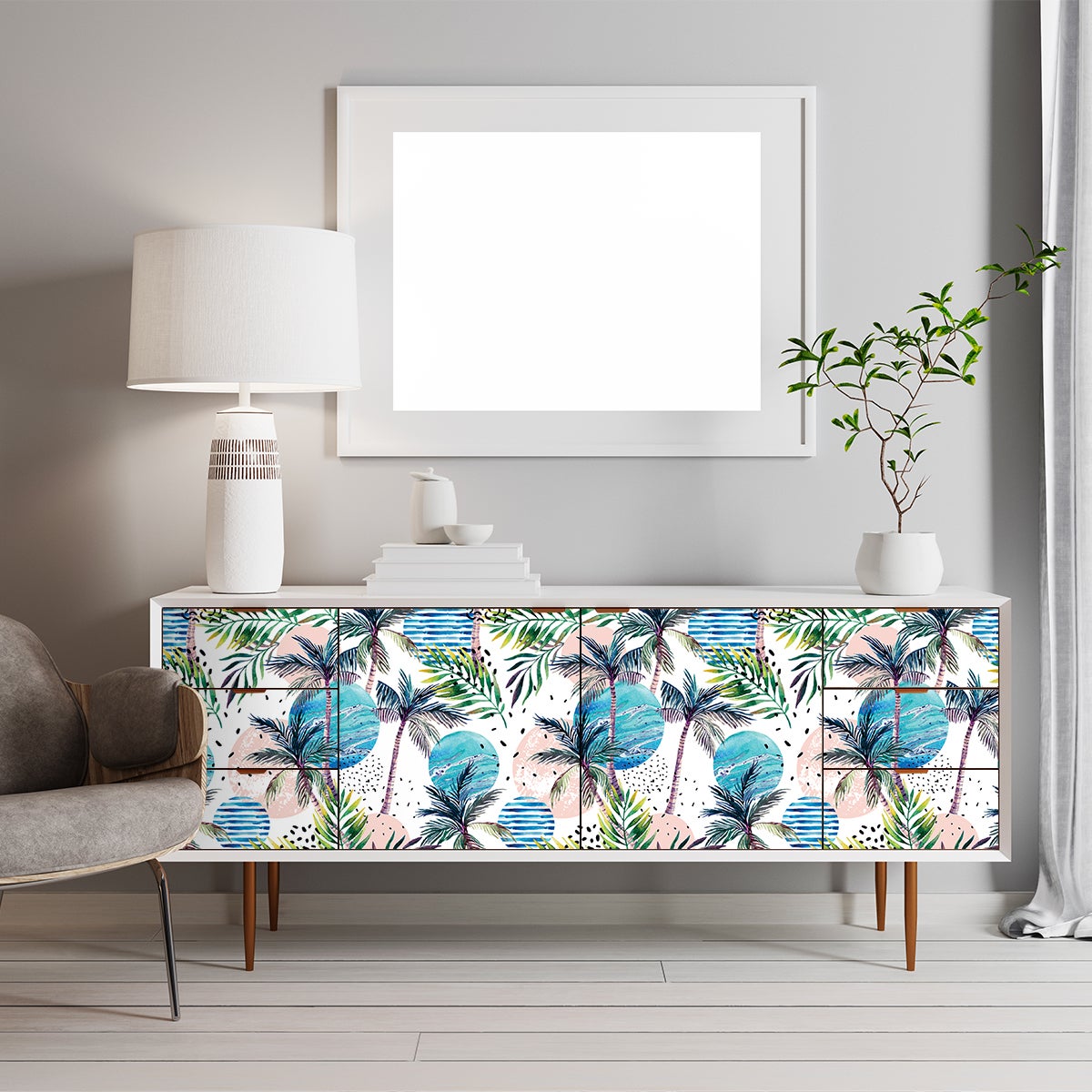 Sticker meuble tropical Takaroa 40 x 60 cm | Leroy Merlin