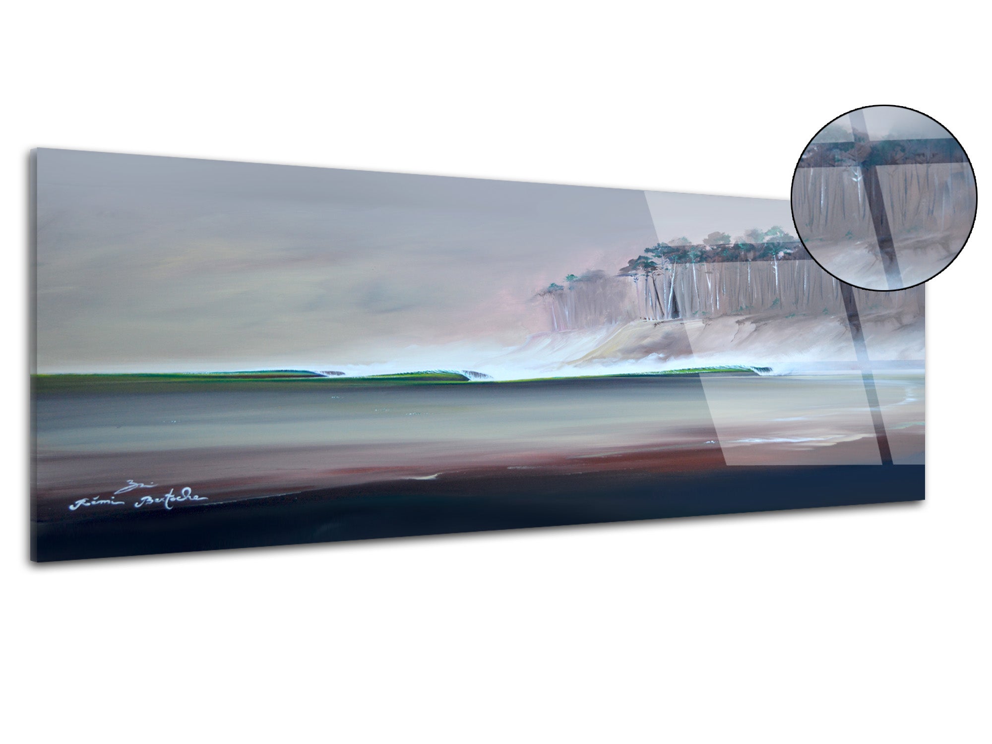 Tableau reproduction sur Plexiglas peinture winter session | Leroy Merlin