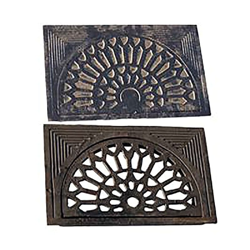 Soupirail - Grille de cave demi-lune en fonte - 60 x 38 cm Modèle ...
