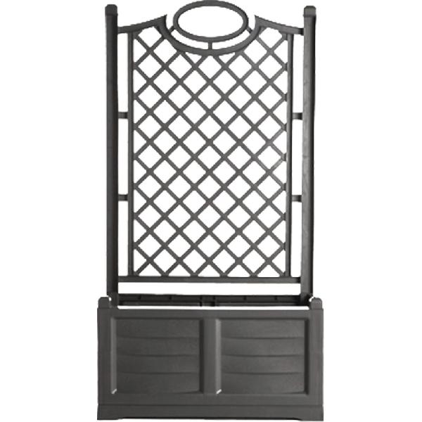 JARDINIÈRE RECTANGULAIRE PVC 'SEPARE'' coloris fer forgé | Leroy Merlin