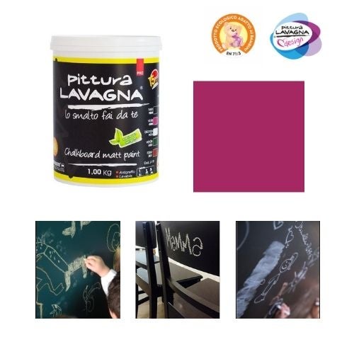 Pittura Lavagna Originale Jumbo Paint Kg 1 Colore Viola 4008 (14 Mq ...