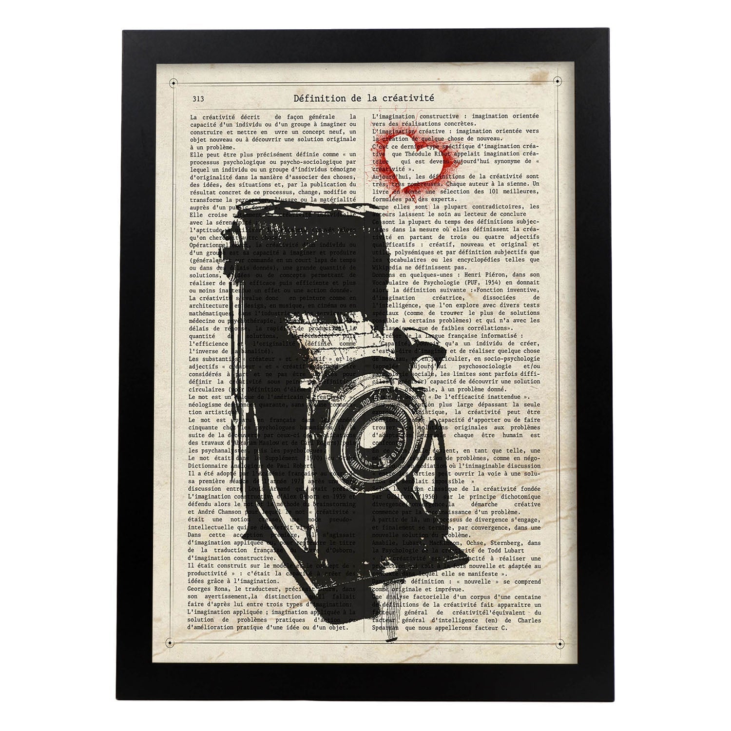 Affiche Kinax Camara Heart. Tranches De Vieilles Caméras Photo ...
