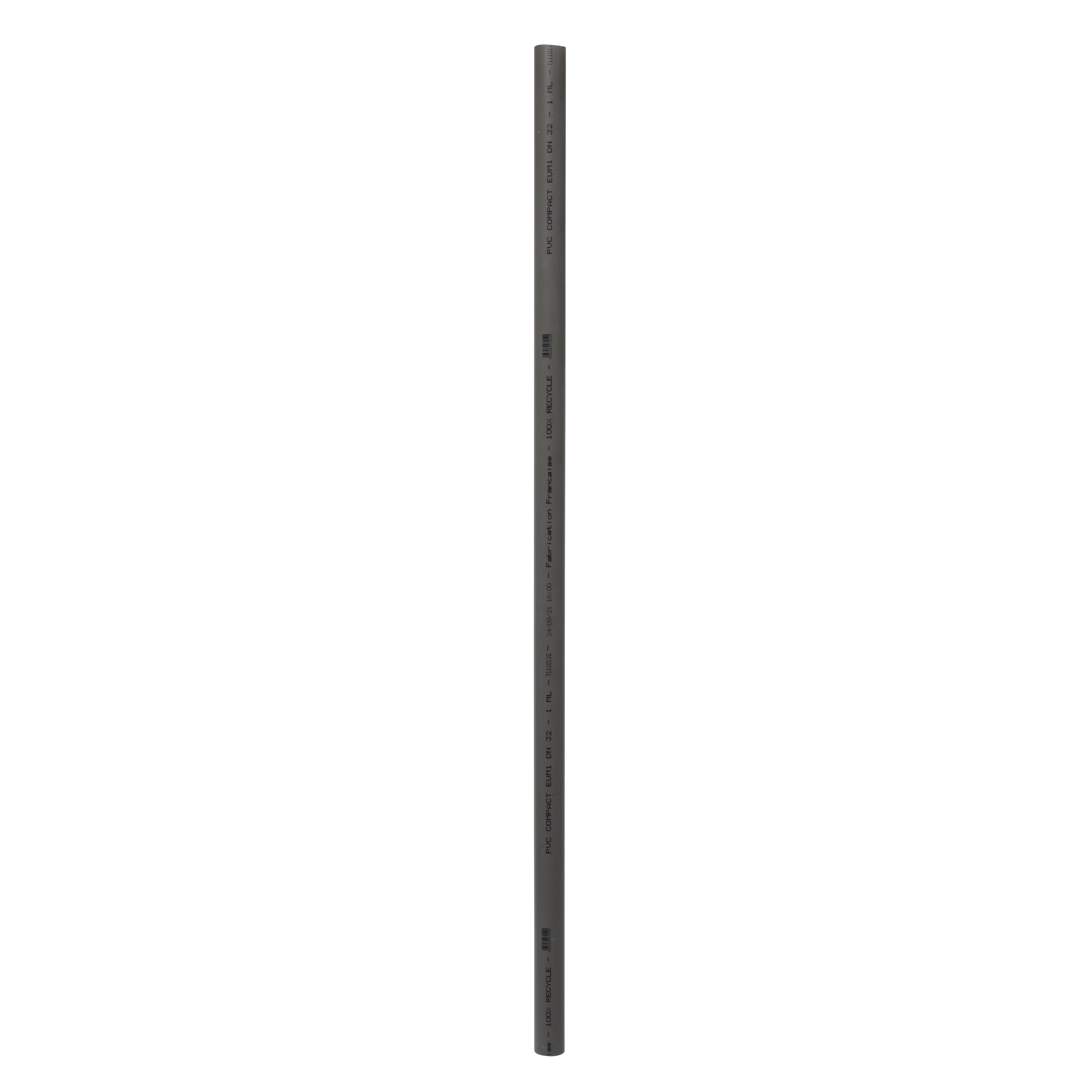 Tube PVC JARDIBRIC [pipe_length] 32 mm noir pour evacuation eaux usees ...