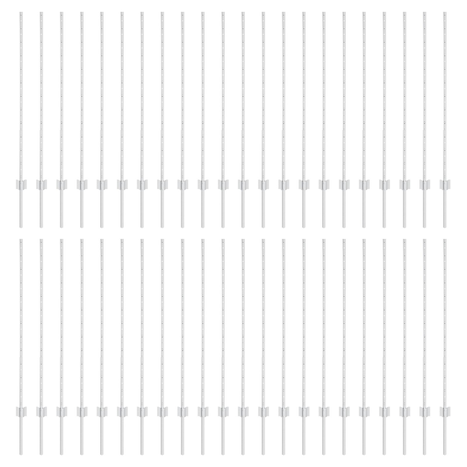Postes de cerca 88 uds U-Channel plata 160 cm acero CFW4736275 | Leroy ...