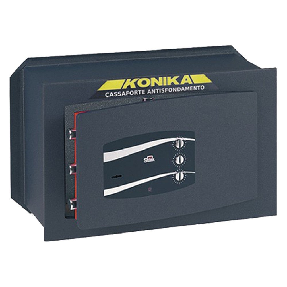 COFFRE-FORT AVEC CLÉ ET COMBINAISON 1243 - ALP 25 x 40 x 19,5 | Leroy ...