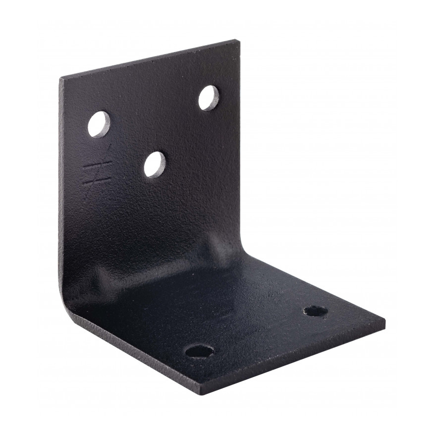 Equerre d'assemblage noire 60x40x40mm | Leroy Merlin