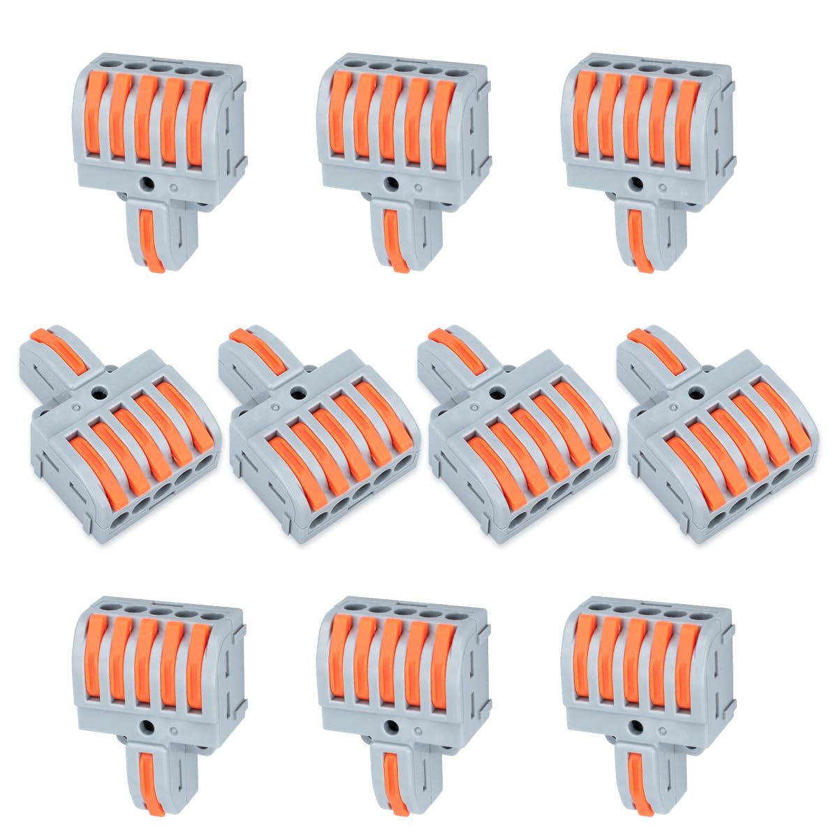 Innfeeltech 10 connexions ternimal, pince de connexion 1 - in 5 - out ...