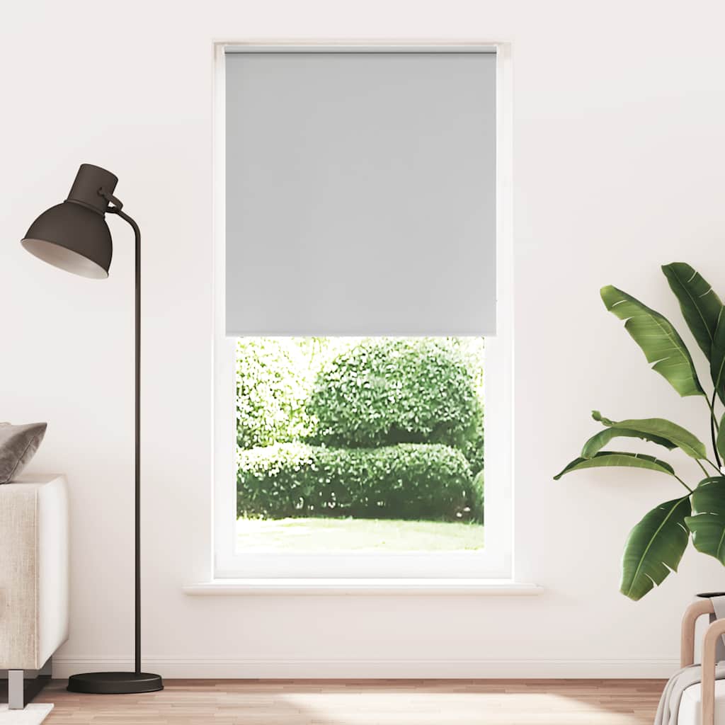 Store enrouleur opaque gris clair 90x210 cm largeur tissu 85,7 cm ...