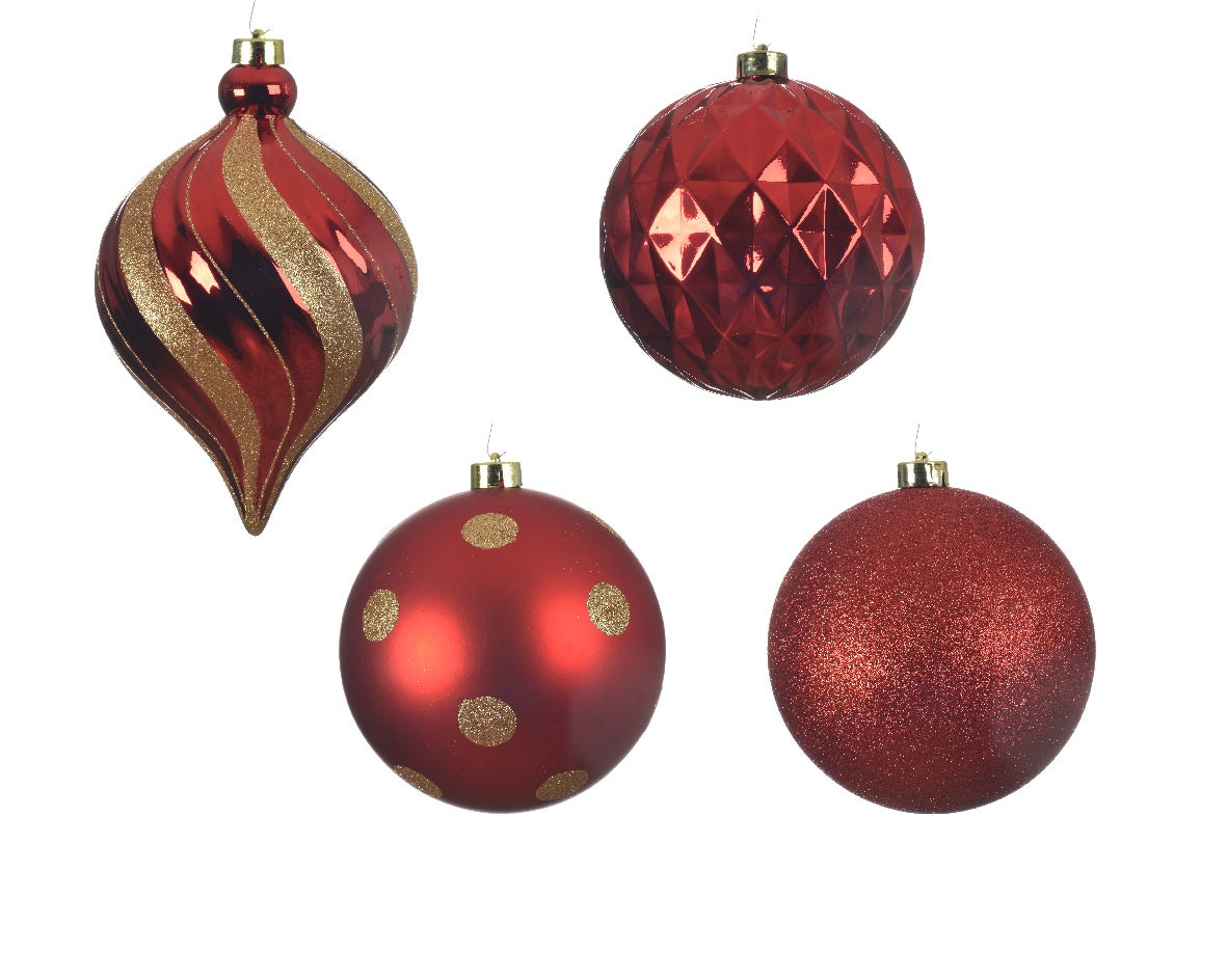 Boules incassables mix Noël 15 cm - 6 pièces | Leroy Merlin