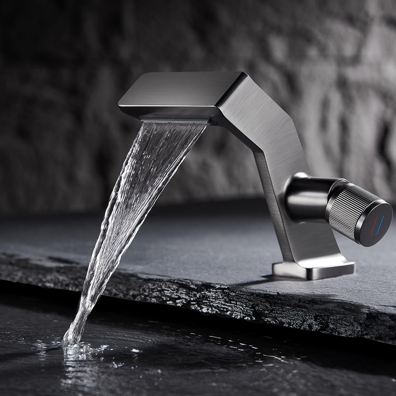 Robinet de lavabo cascade, mitigeur cascade avec robinet en céramique à ...