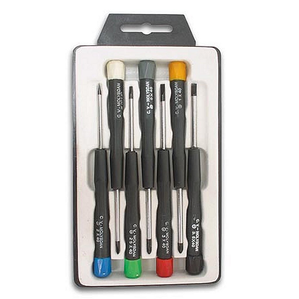 Juego de destornilladores de precisión Velleman VTSET13 de 7 piezas | Leroy Merlin