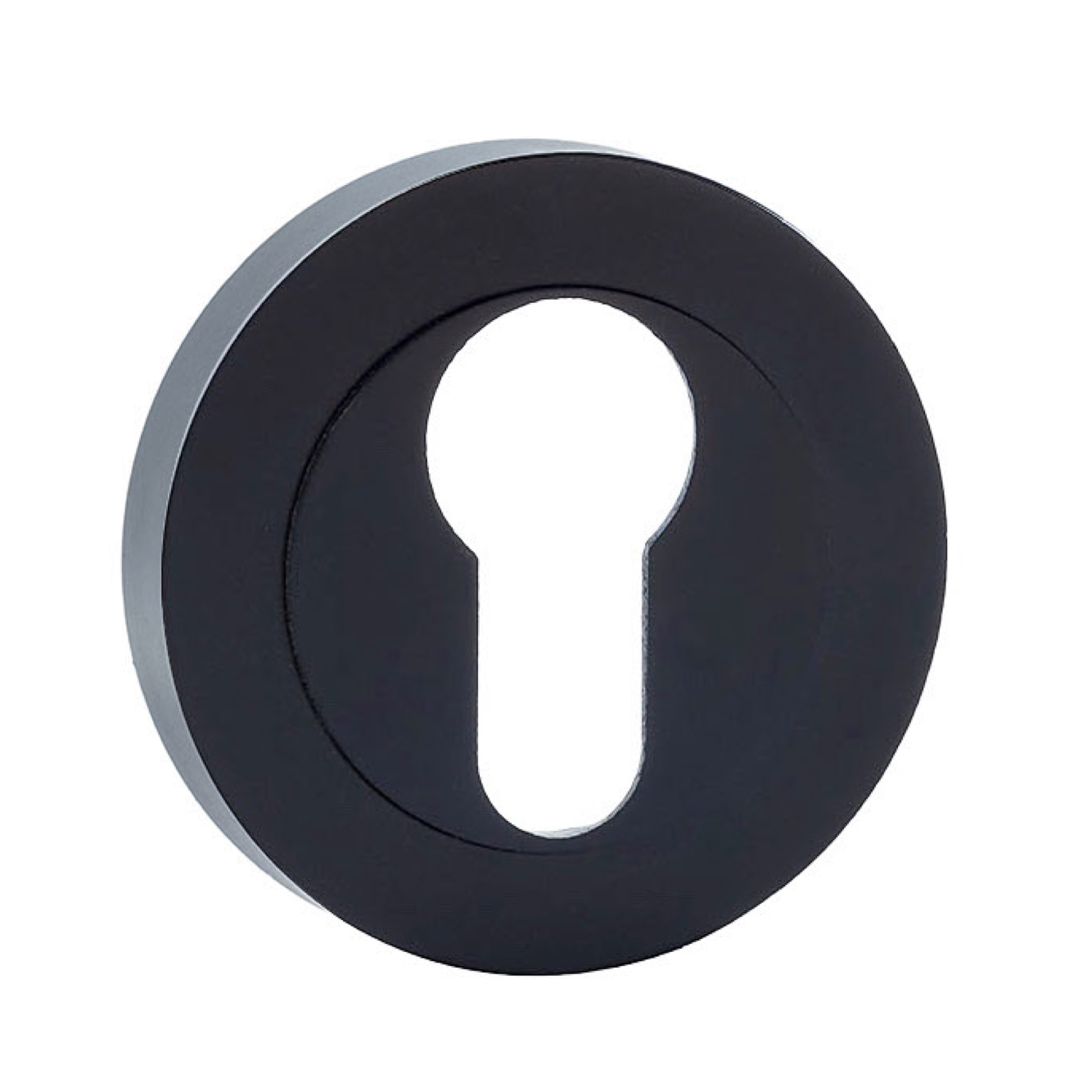 Rosace de Clé Ronde Noire en Zamak pour Porte | Entrée de Clé Poire ...