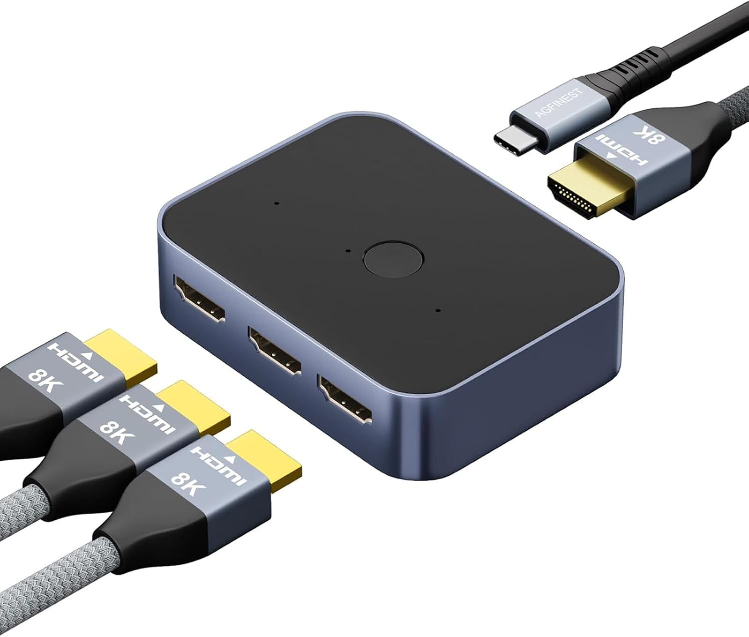 Switch HDMI 2.1, 3 ingressi, 1 uscita, 8K 60Hz, 4K 120Hz, switch HDMI ...