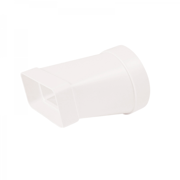 Adaptador rectangular / circular blanco Blanco 55×220 /Ø 125 | Leroy Merlin