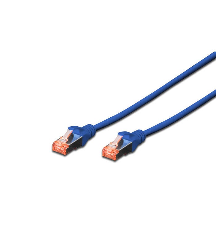Cable digitus s-ftp cat 6 cu lszh awg 27/7 lenght 0.25m 10 pcs azul | Leroy Merlin
