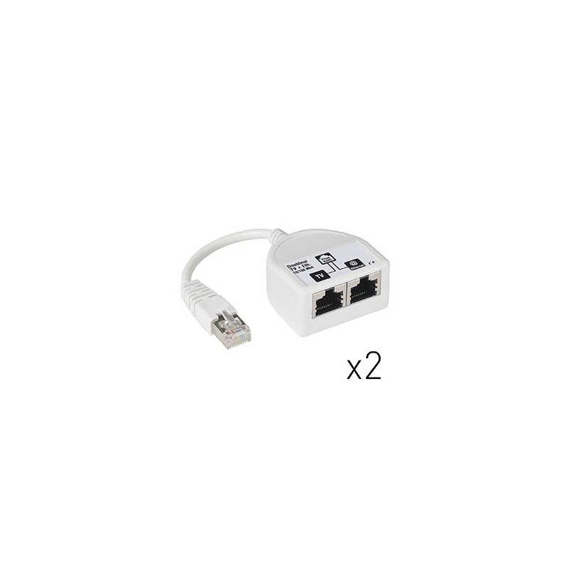 Coupleur/decoupleur rj45 ethernet + tv -tnt Itc 302116 | Leroy Merlin
