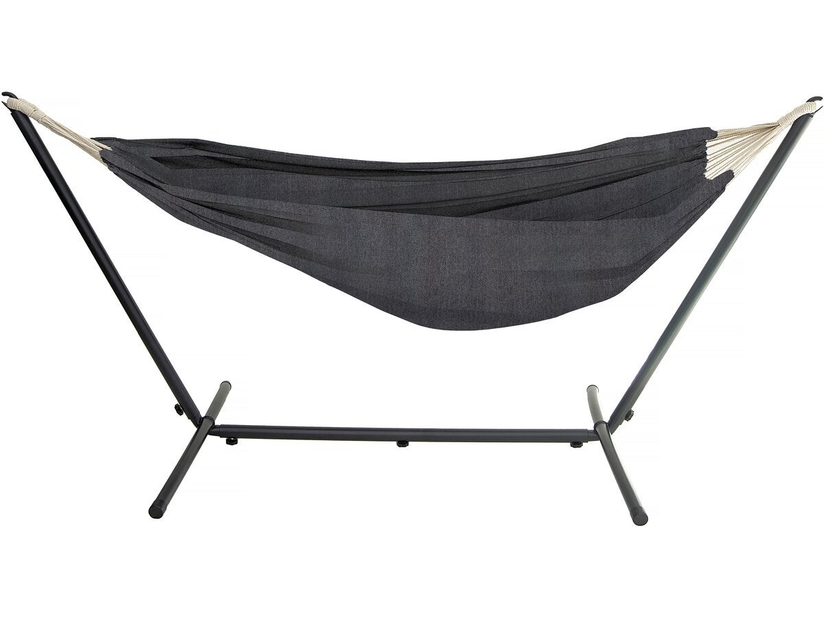 Hamac avec support en métal 150 x 200 cm - Gris | Leroy Merlin