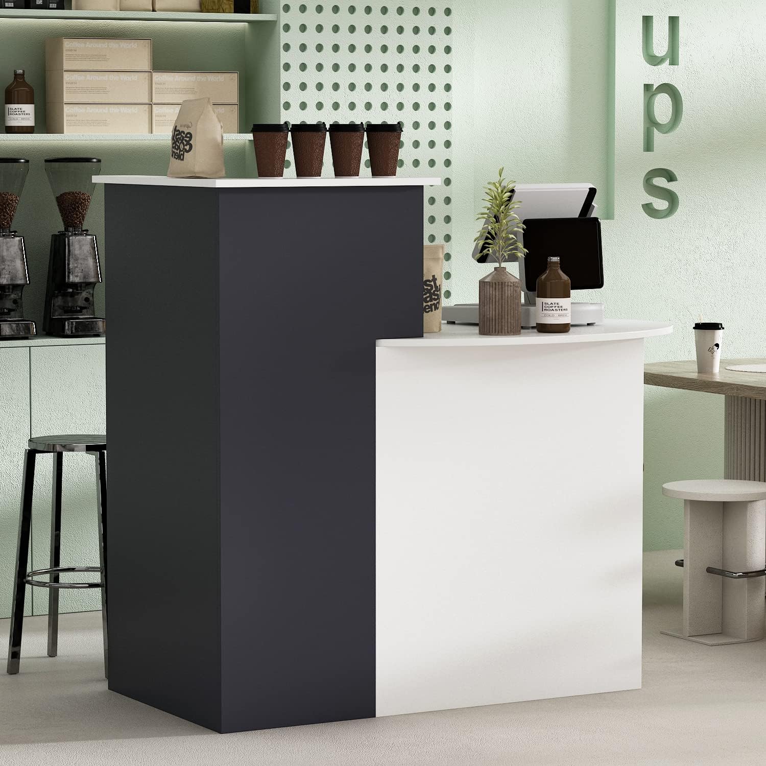 Comptoirs de réception avec compartiments ouverts étagères Tiroir ...