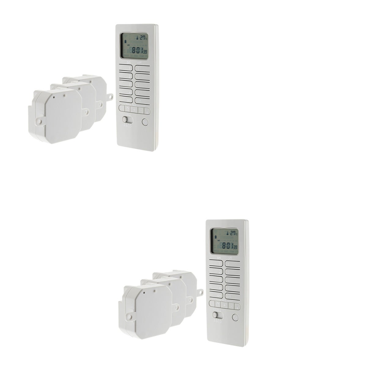 Lot de 2 packs chauffage connecté + télécommande thermostat + modules ...