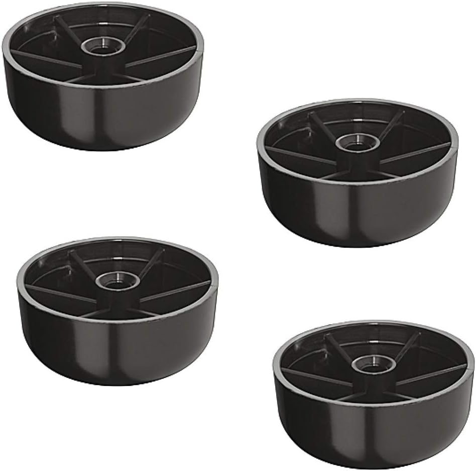 Juego de 4 patas de mueble redondas de plástico para Orlita - Plástico ...