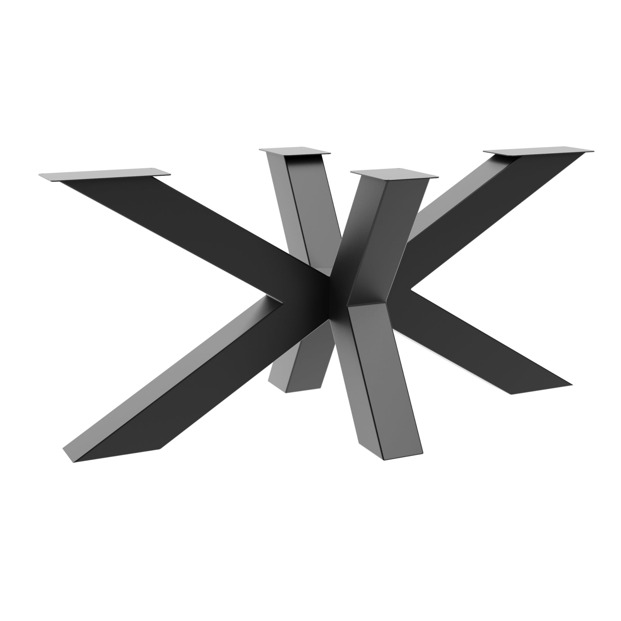 MetaloPro Acamar Extreme – Pied de Table en Forme d'Étoile, Revêtement ...