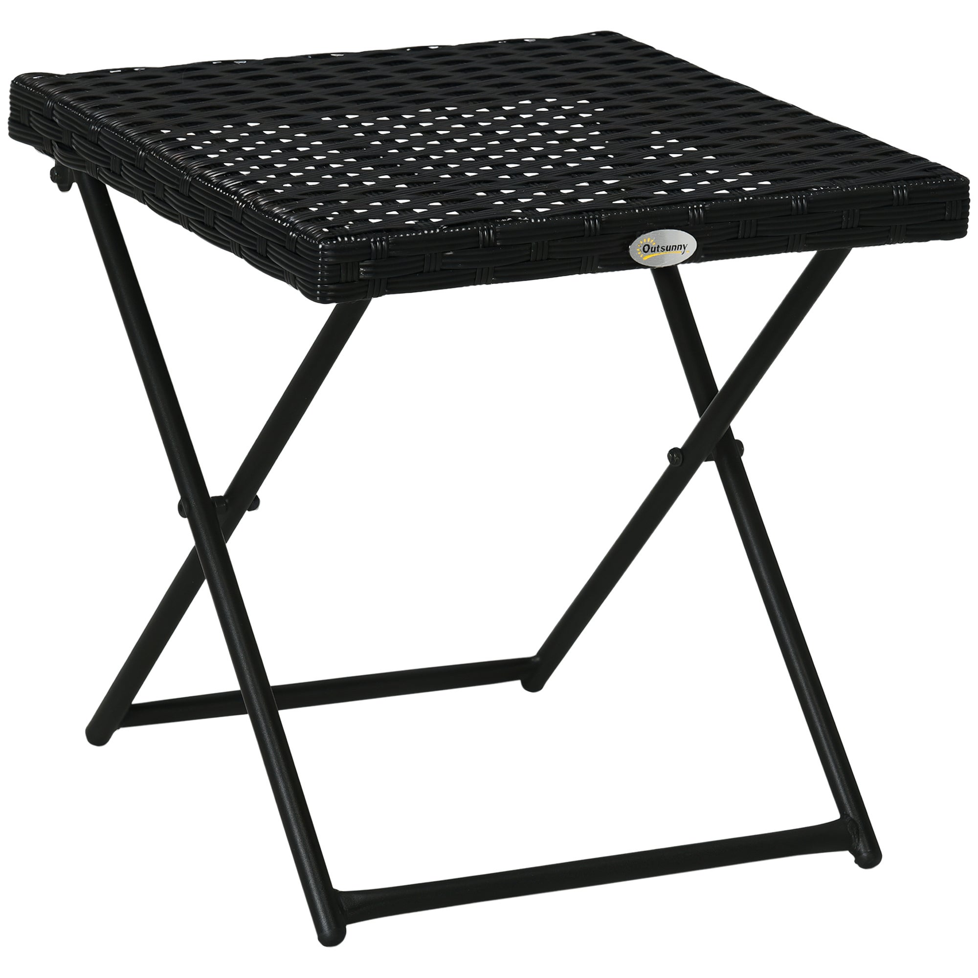 Table de balcon en polyrotin, pliable, structure en acier, facile à ...