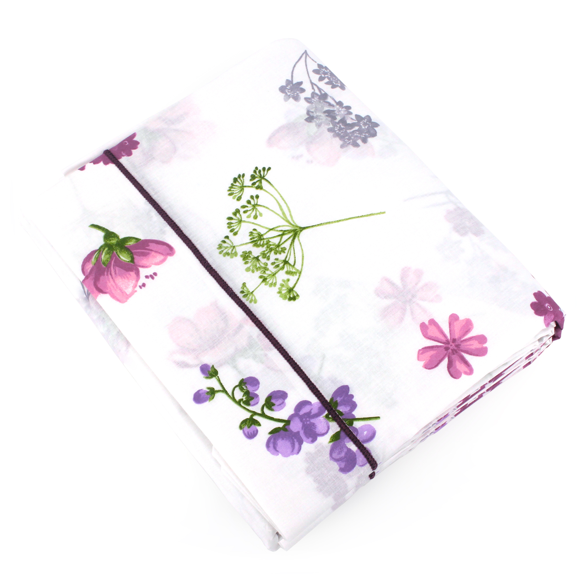 Drap plat 280x310 cm coton PRETTY blanc | Leroy Merlin