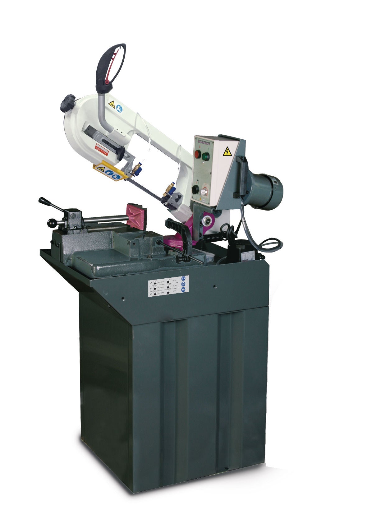 Scie à ruban pour métaux 0-60 capacité de coupe ronde 150 mm 1,1 kW ...