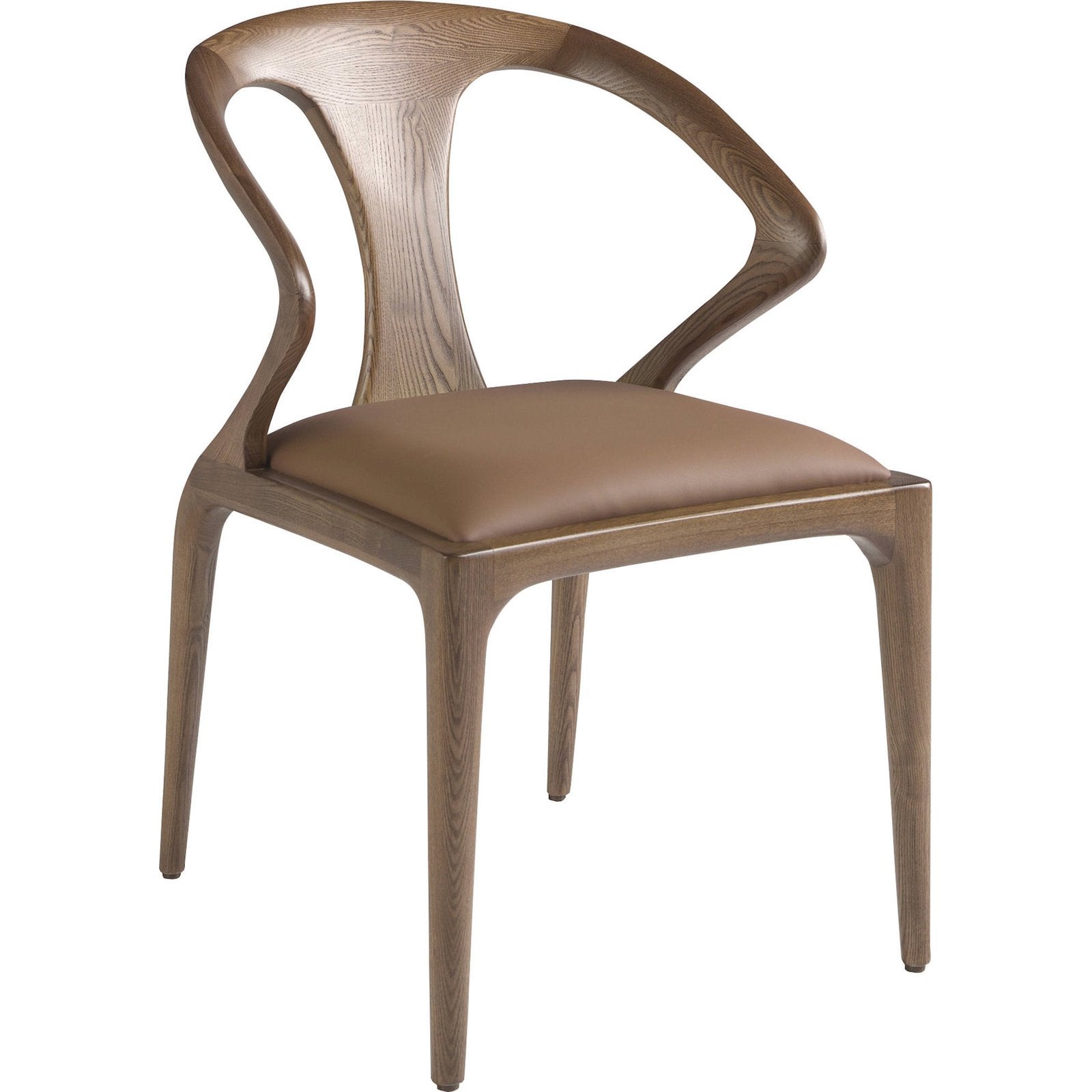 Chaise marron et bois Angel Cerda Silla 53 x 58 x 78 cm Marron noyer et ...