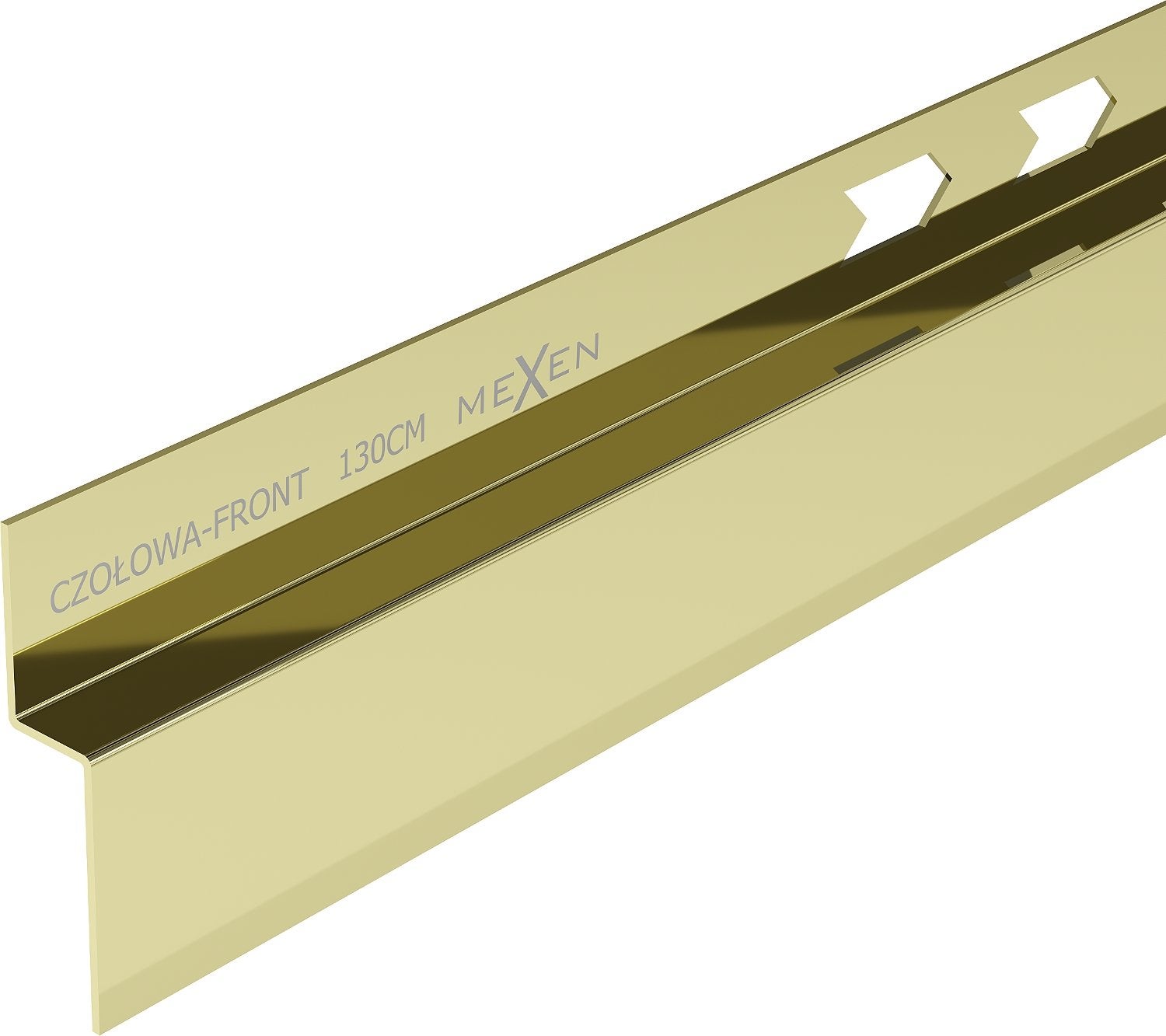 Mexen Line-B listwa brodzikowa czołowa 130 cm, złota - 185003130U ...