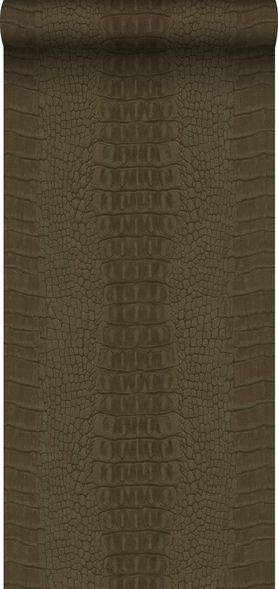 Papier peint peau de crocodile marron - 53 cm x 10.05 m - Origin ...