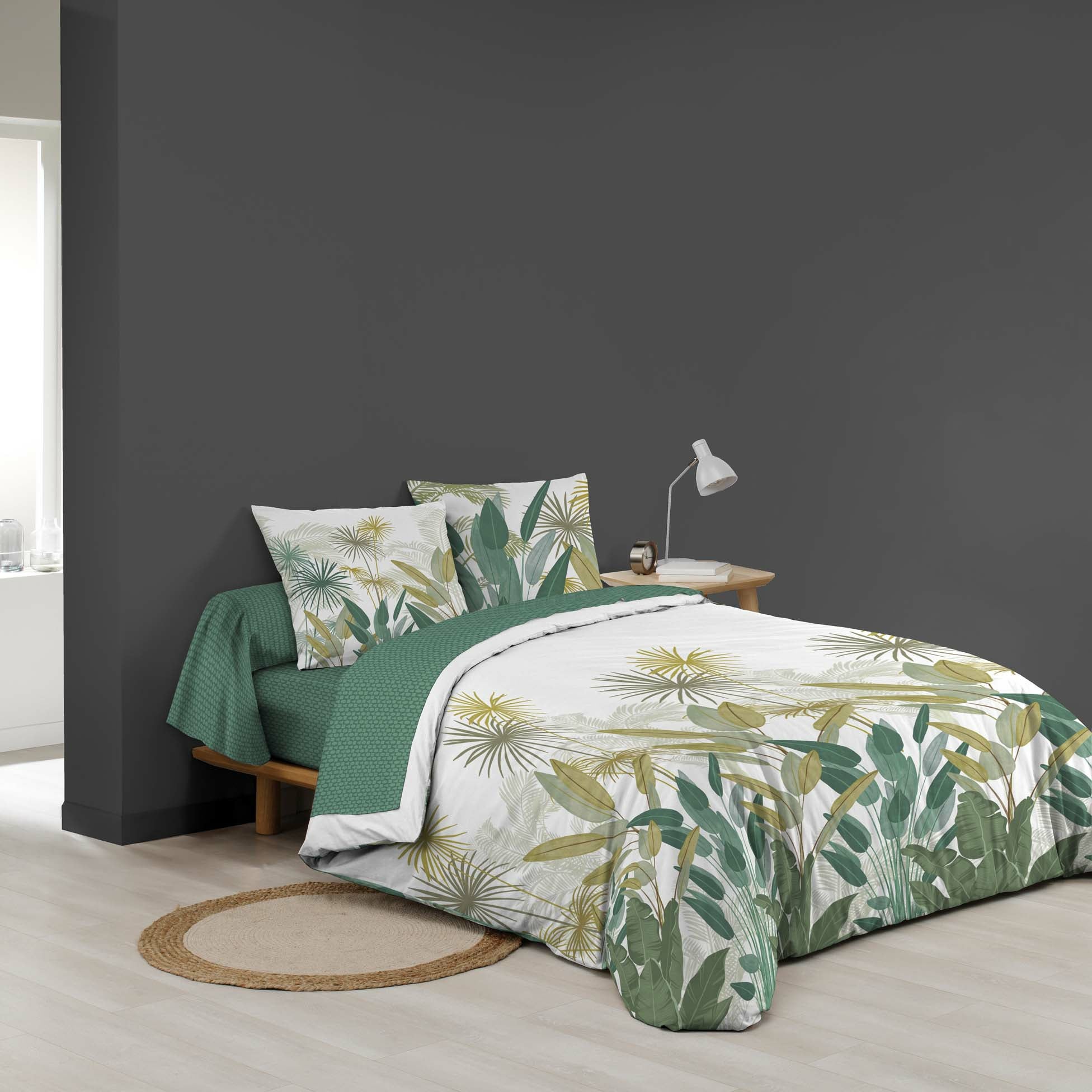 Parure de lit 6 pièces OTIKA– 240 x 220 cm – 100% coton – 42 fils/cm² ...