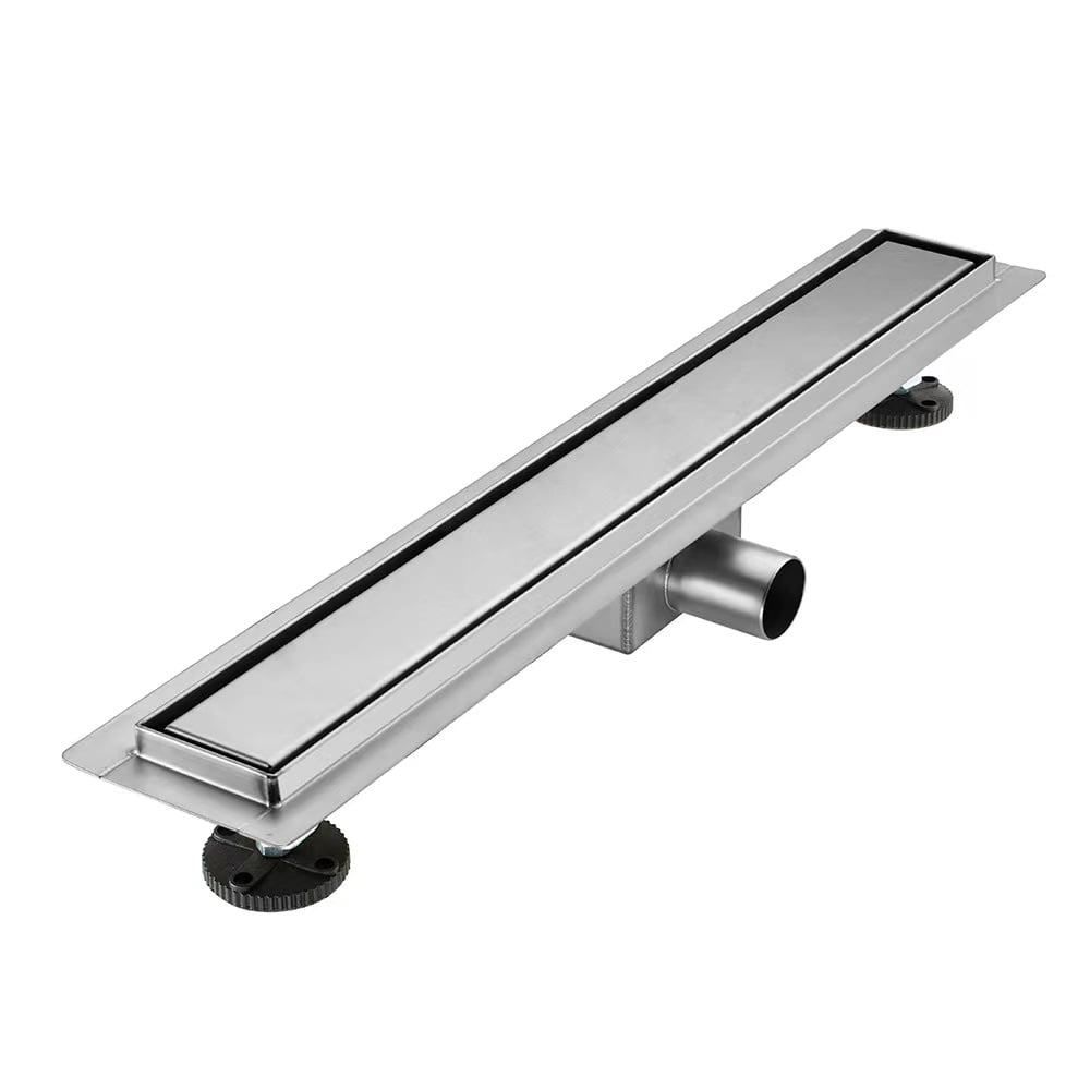 Caniveau de douche en inox Chromé - 60 cm | Leroy Merlin