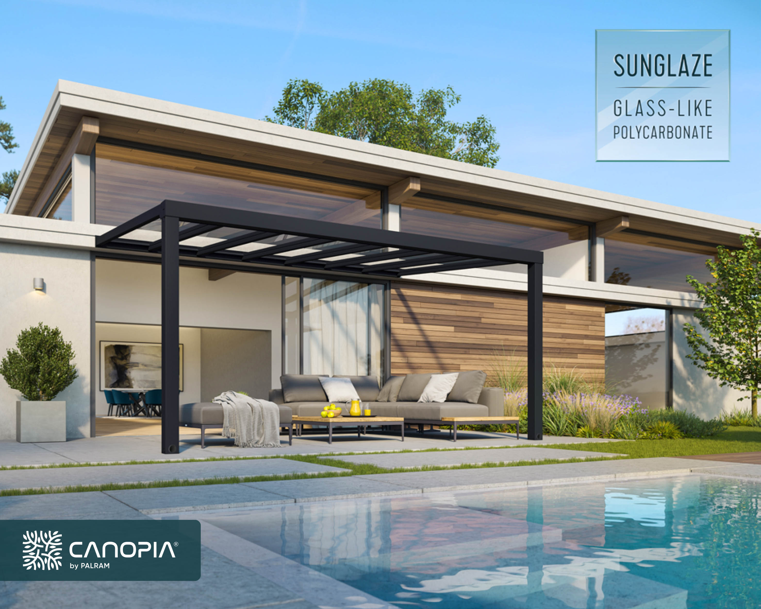 Canopia Pergola Stockholm Gris 515 X 341 | Leroy Merlin