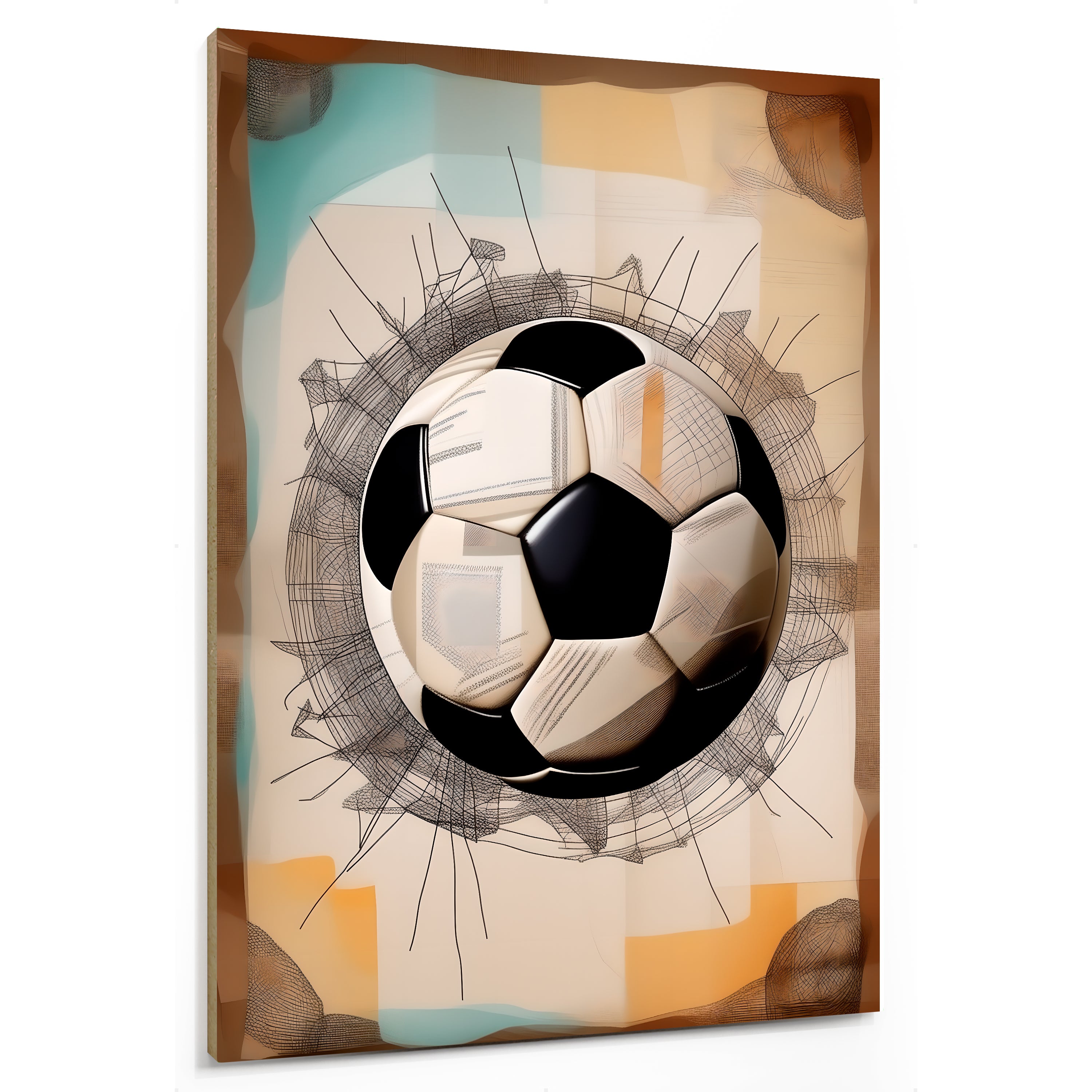 Tableau déco Ballon de Football Old Style - Classic Soccer Ball - 18x24 ...