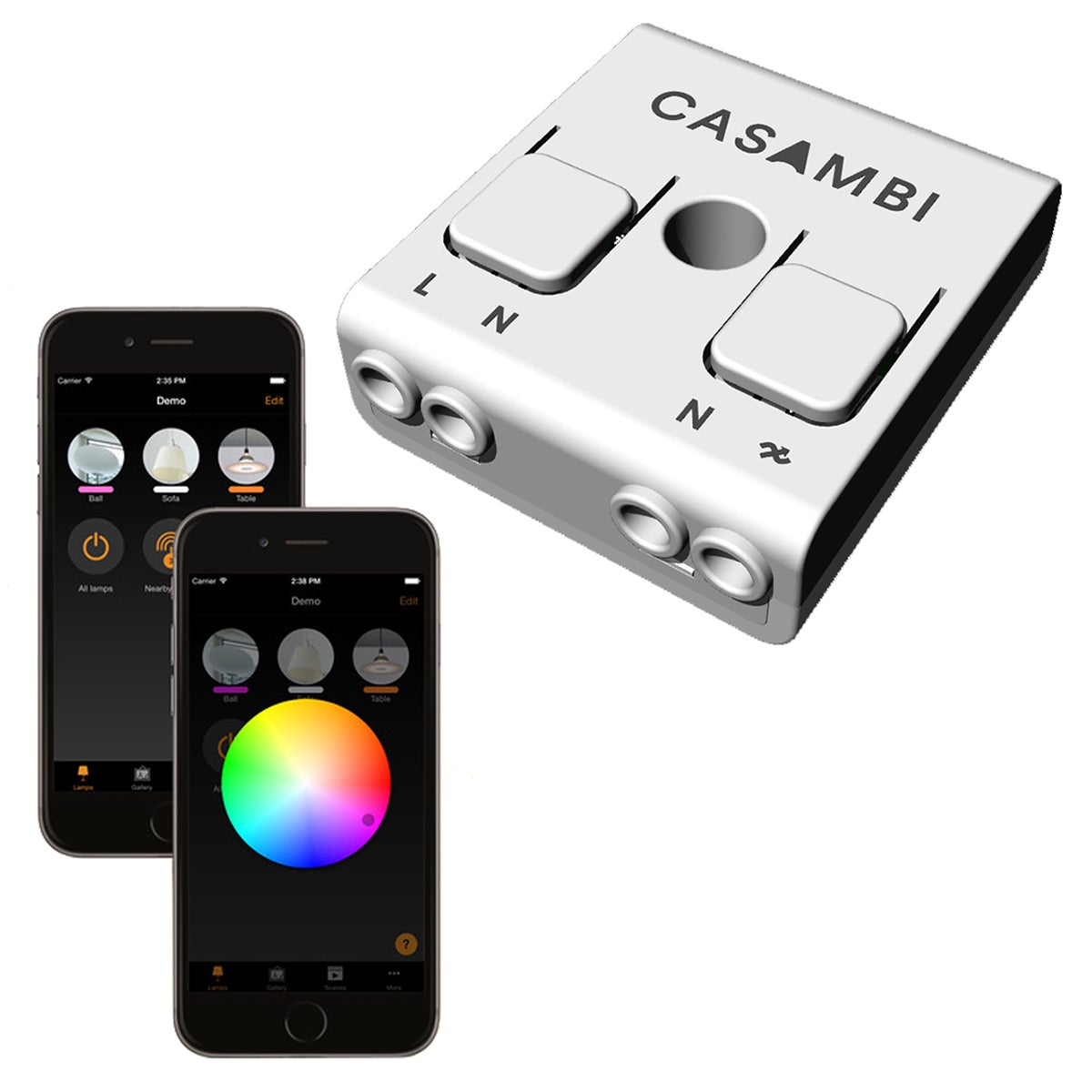 Dimmer CASAMBI CBU TED controlador LED luces fase sección módulo ...