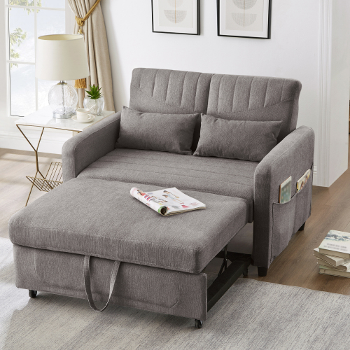 [Canapé-lit] Canapé-lit deux places, design extensible, style simple et ...