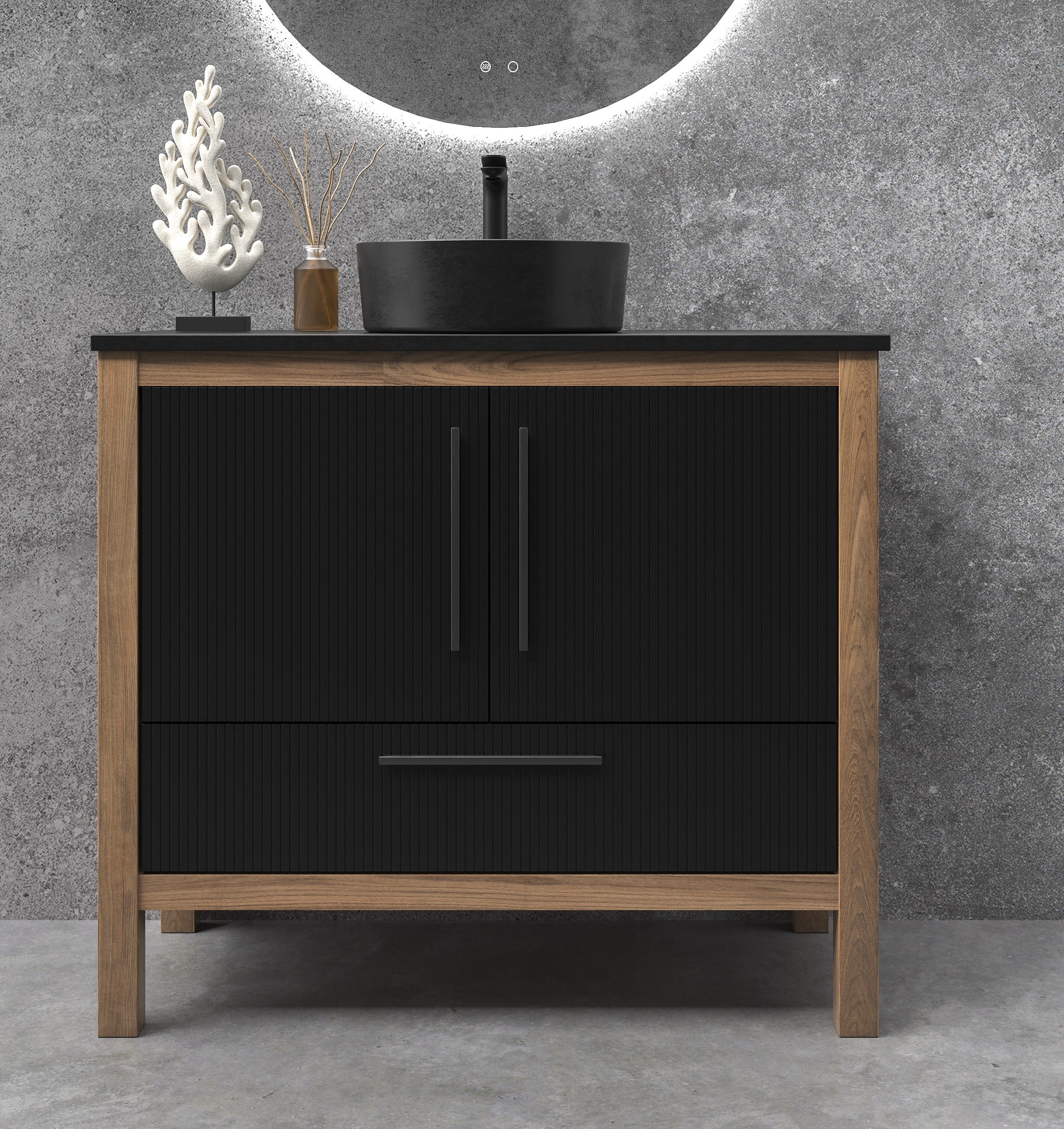 Conjunto de mueble con tapa modelo Iroko, en medida 120 cm. Color ...