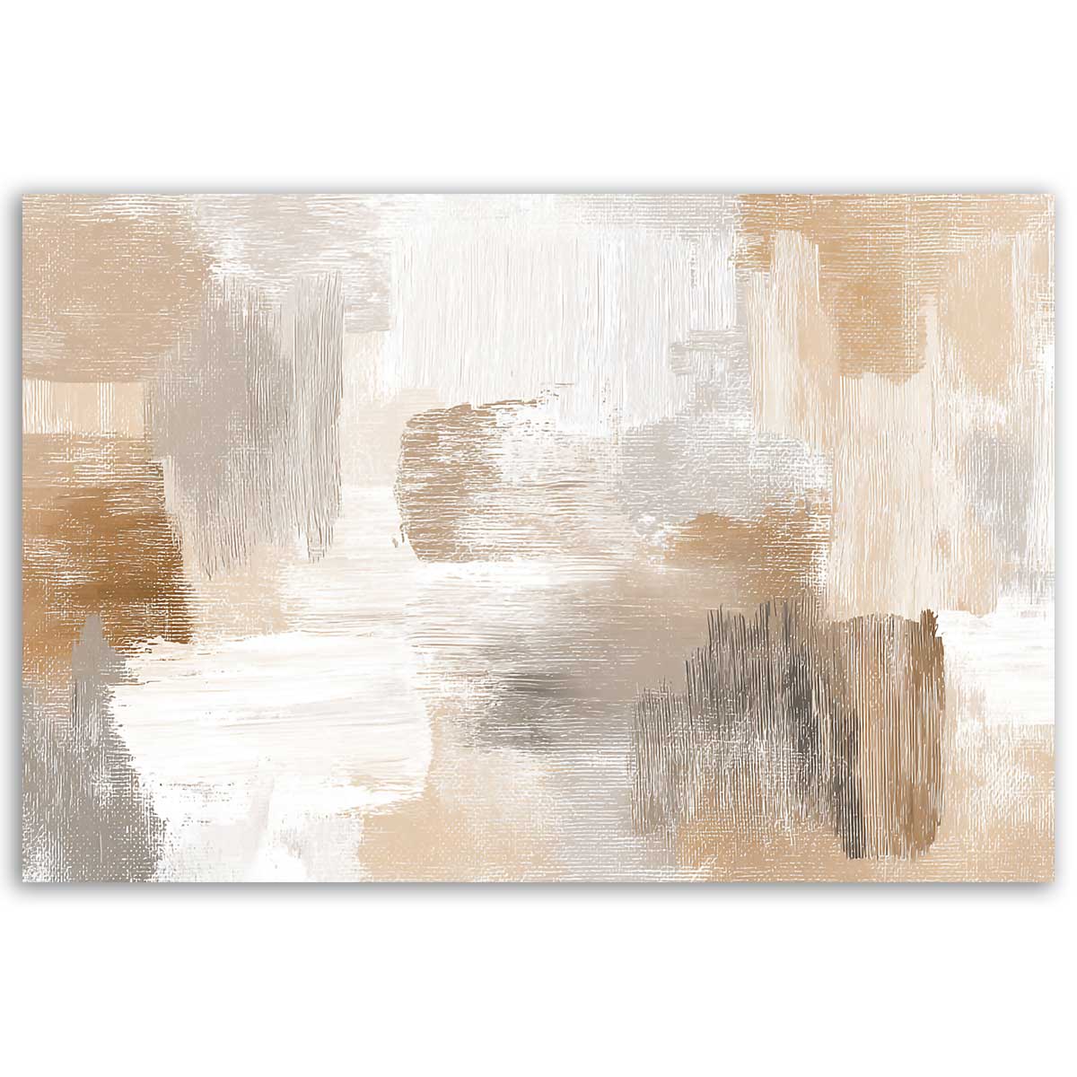 Tableau Abstrait Peinture Beige 60x40cm Leroy Merlin
