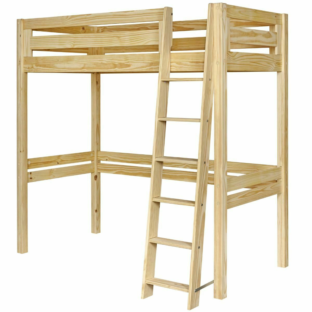 Lit mezzanine 1 place Orsai Bois naturel 90x190 cm | Leroy Merlin