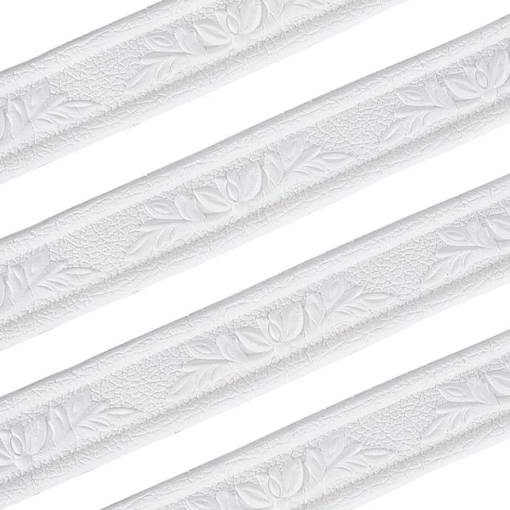 2pcs 2.3m*4cm rouleau de Bordure Murale 3D en Mousse Autocollante pour ...