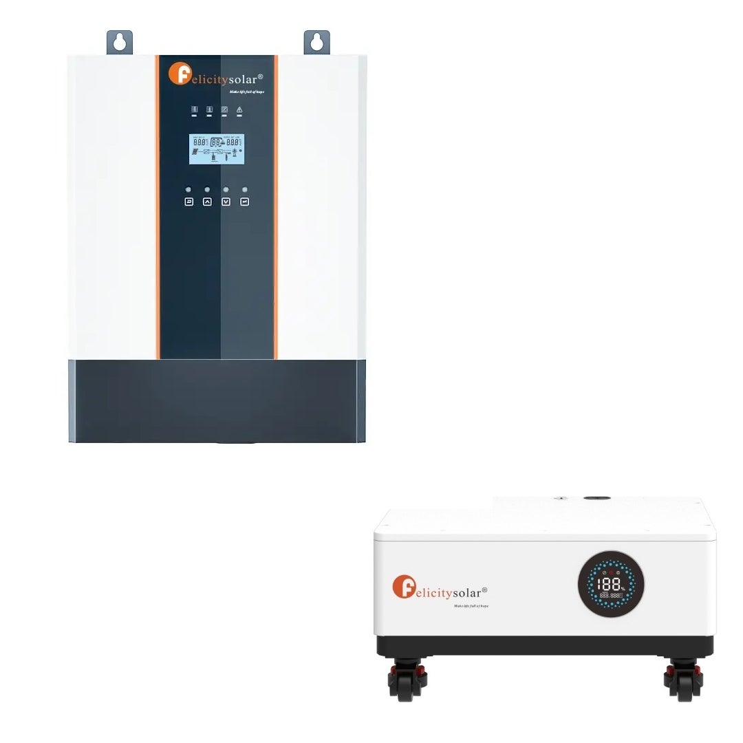 Kit Inversor Aislada Felicity 5000W + Batería Felicity 48V 5,12 Kw ...