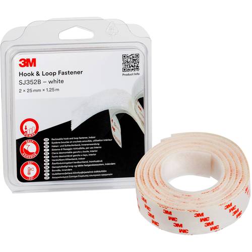 Cinta hook loop 3m 1,25mx25mm blanco | Leroy Merlin