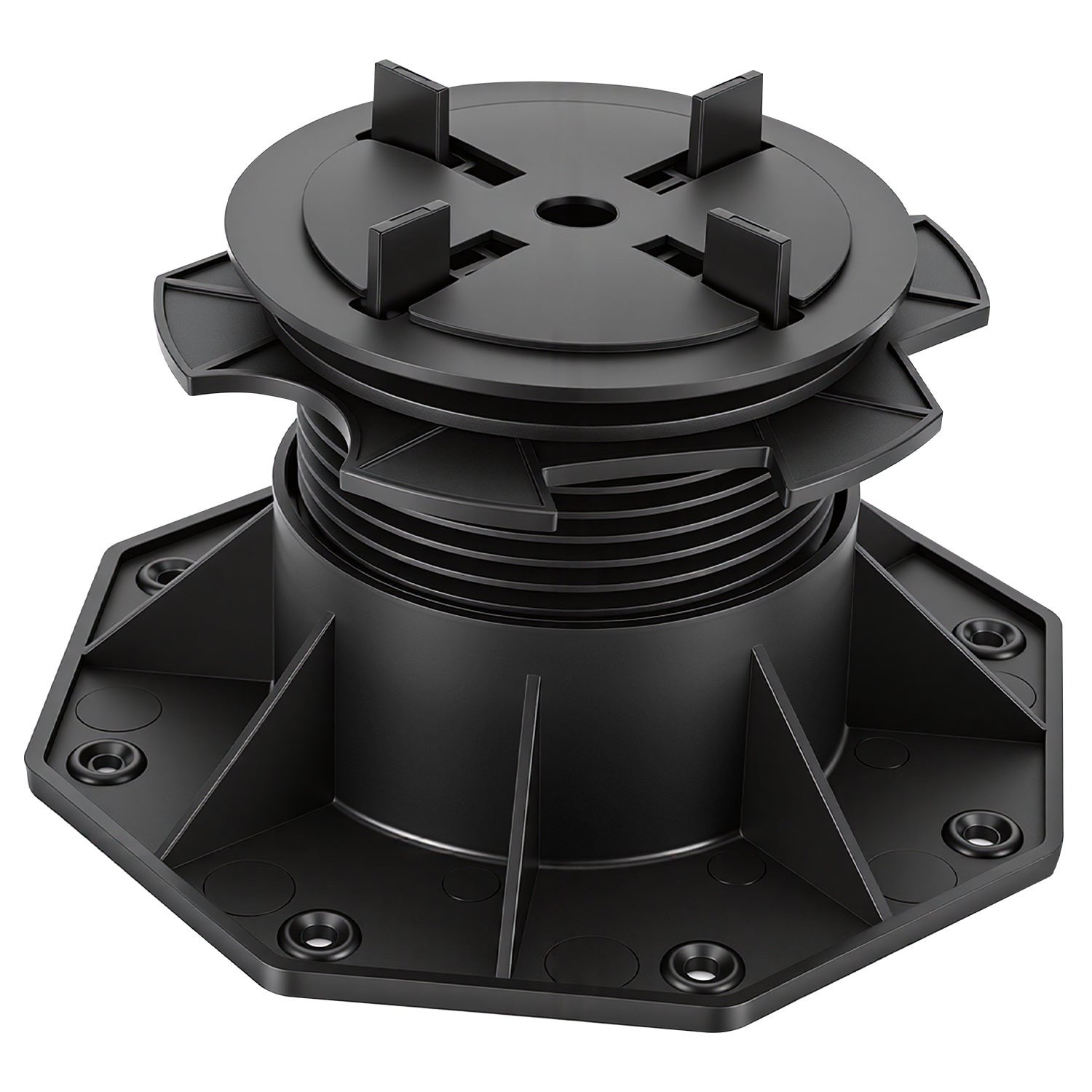 Plot autonivelant pour terrasse dalle 75-145 mm 0-5% pente PP noir 10 ...