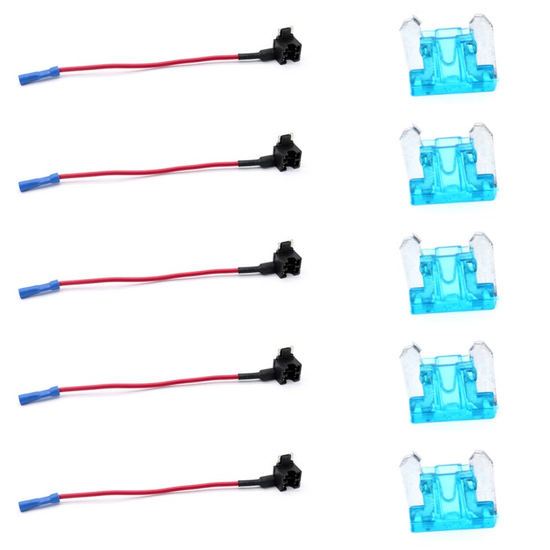 Lot de 10 adaptateurs mini-fusibles 12 V pour voiture, profil bas, avec ...