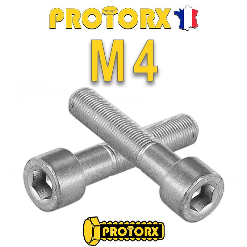 Vis à Métaux Tête Cylindrique Six Pans Creux : M4 x 60mm x 10pcs ...