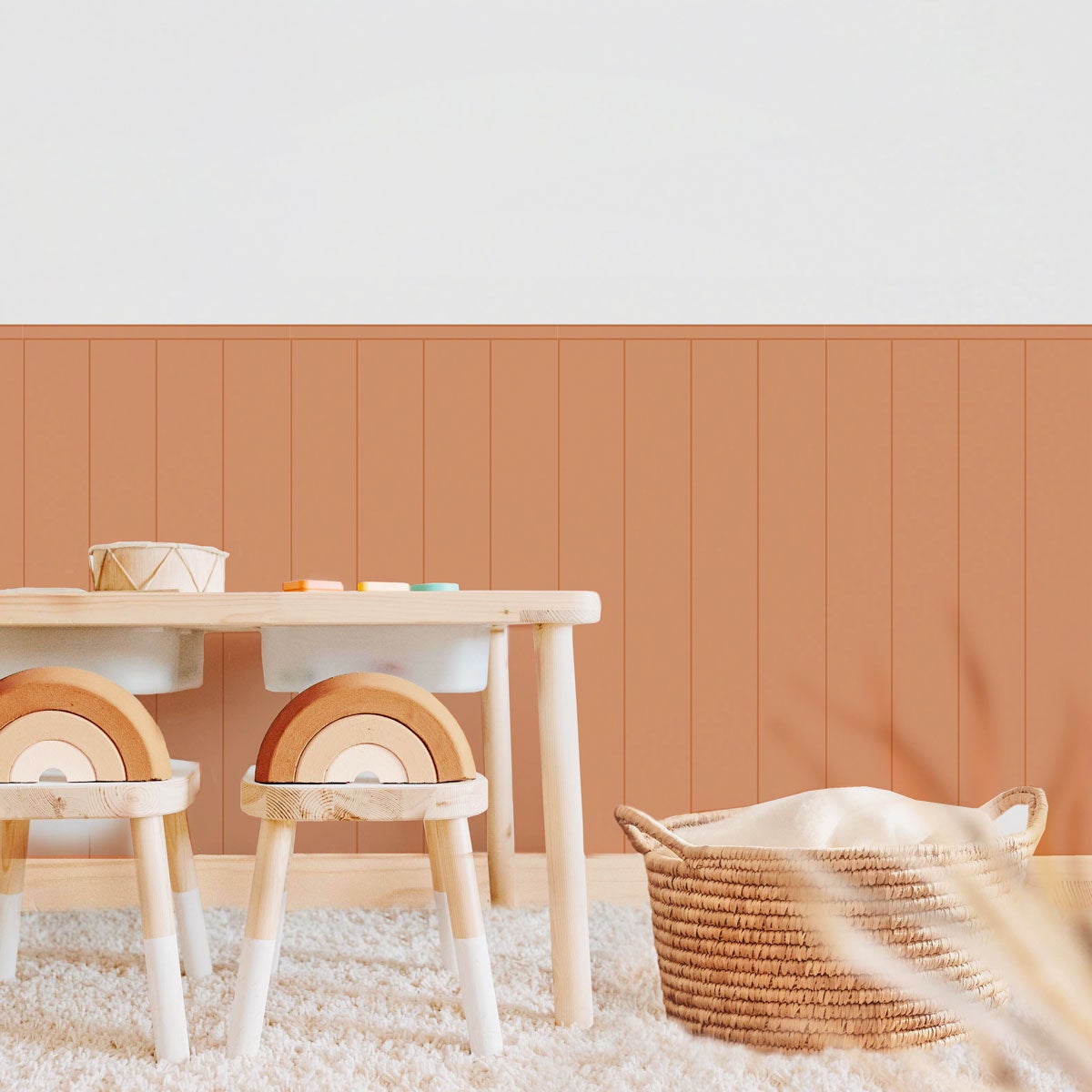 Sticker en vinyle boiserie marron 50x100 cm | Leroy Merlin