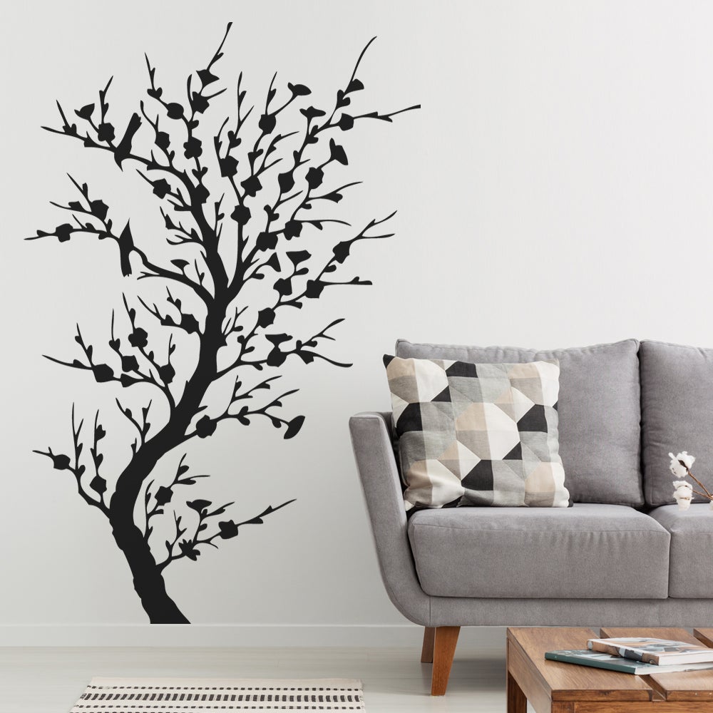 Sticker Mural - Arbre 3617680177457 - Noir - 187x275 cm | Leroy Merlin