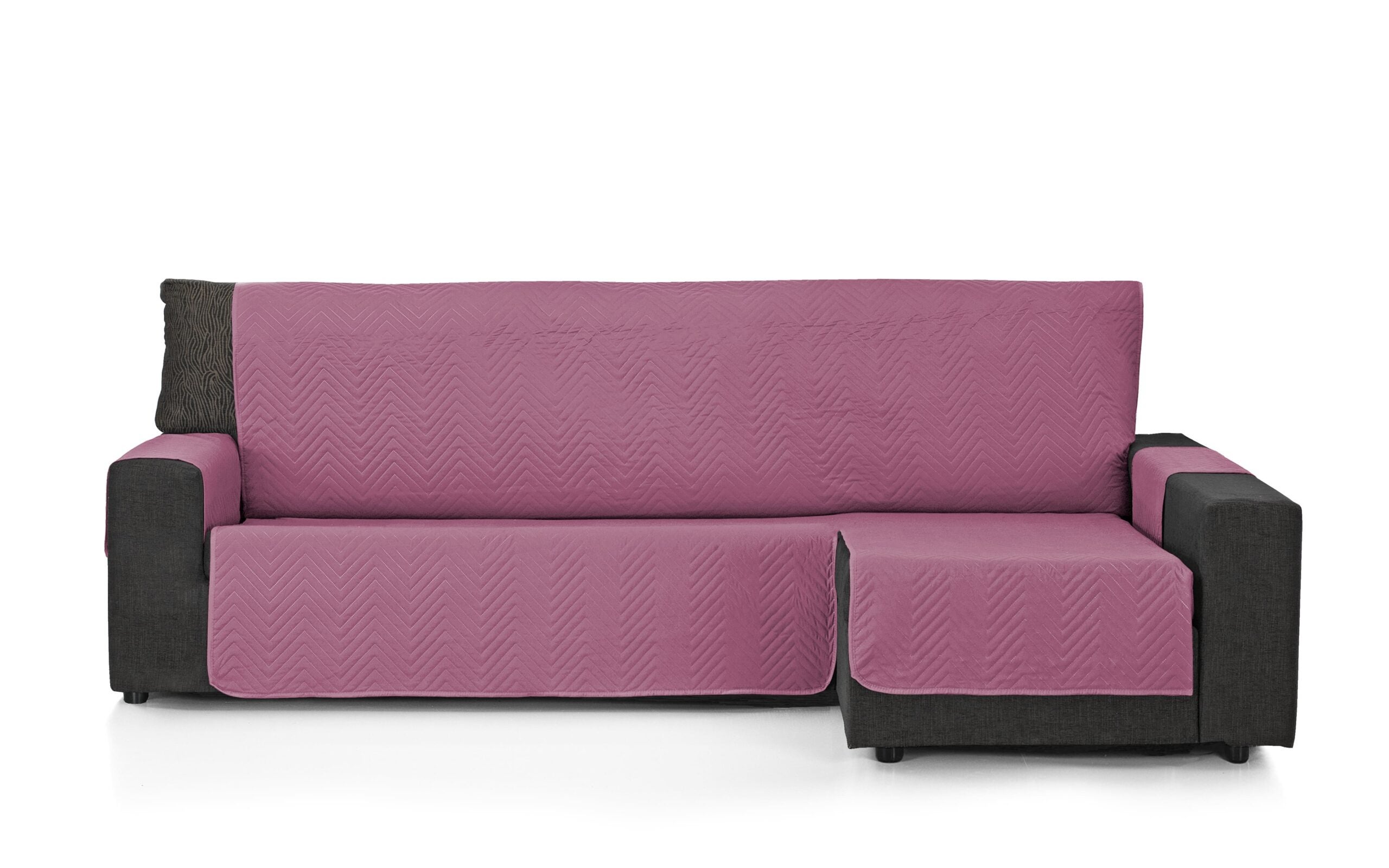 Funda Cubre Sofá Chaise Longue 240cm Mont Berenjena S&T Sofa Covers ...